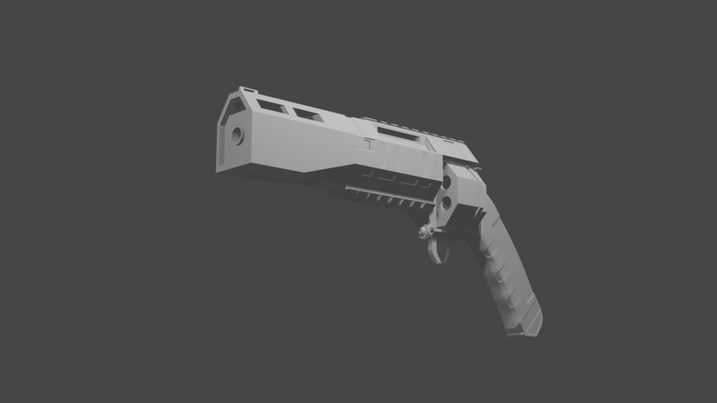 (Low-Poly) Heavy Revolver