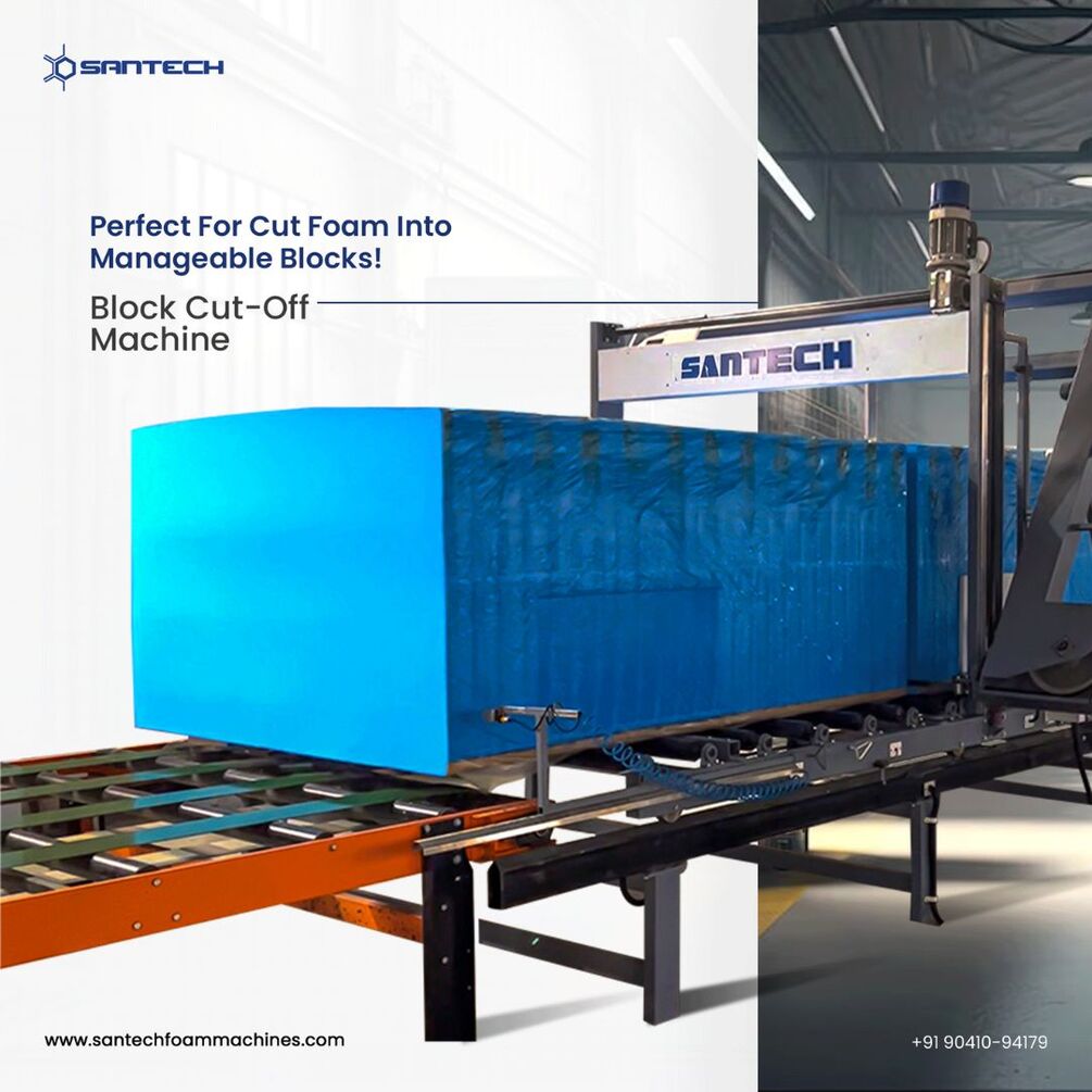 Block Cut-Off Machine By Santech Foam Machine