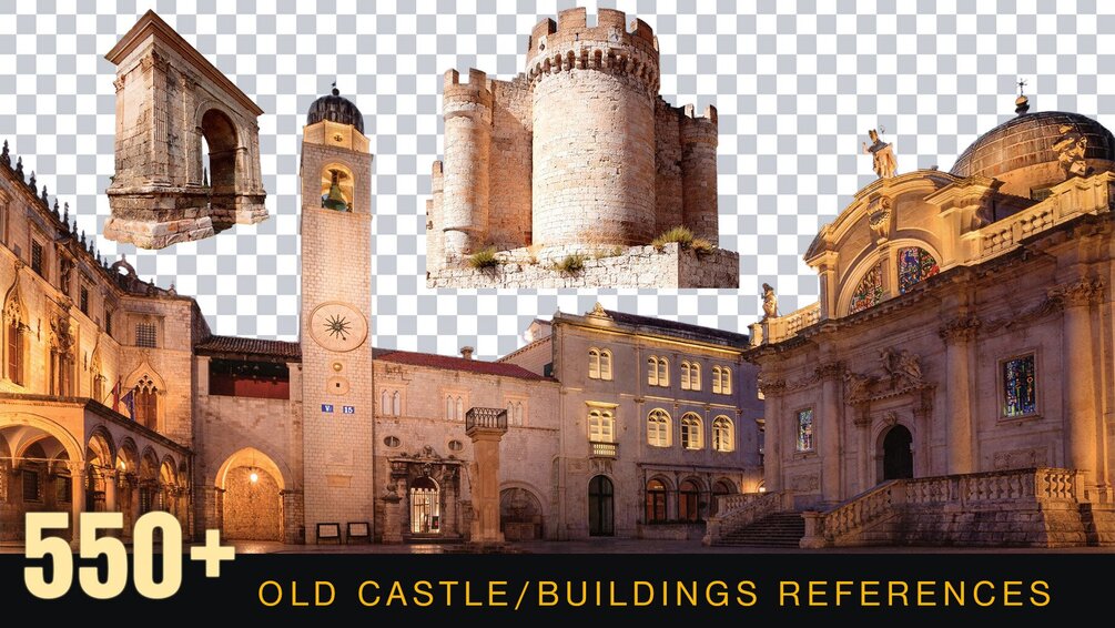 550+ OLD Castles | Buildings Reference pack [Perfect for Mattepainting ...