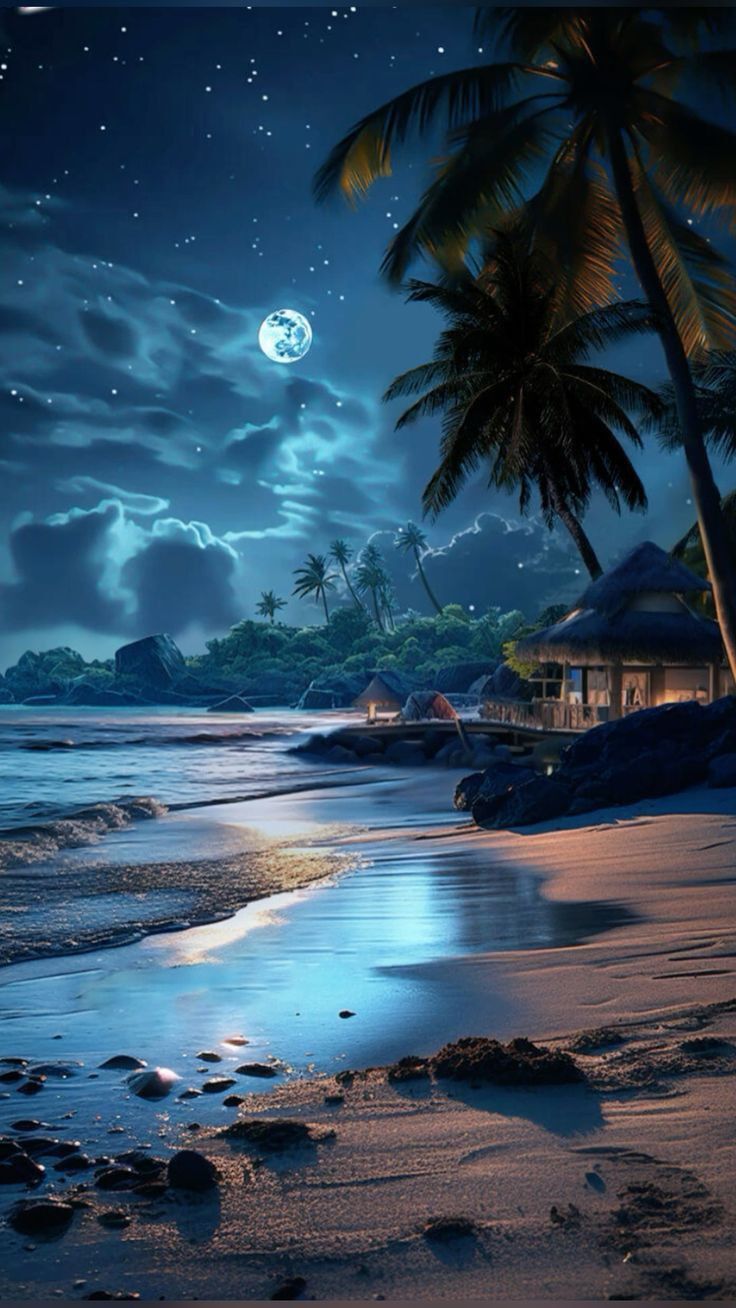 Aesthetic moon night fantasy