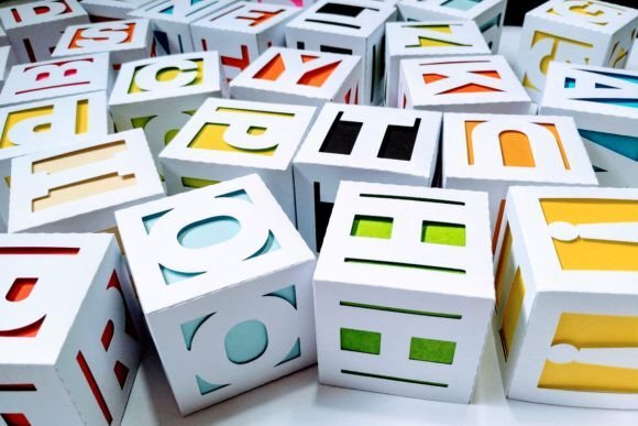 Alphabet Letters Cubes
