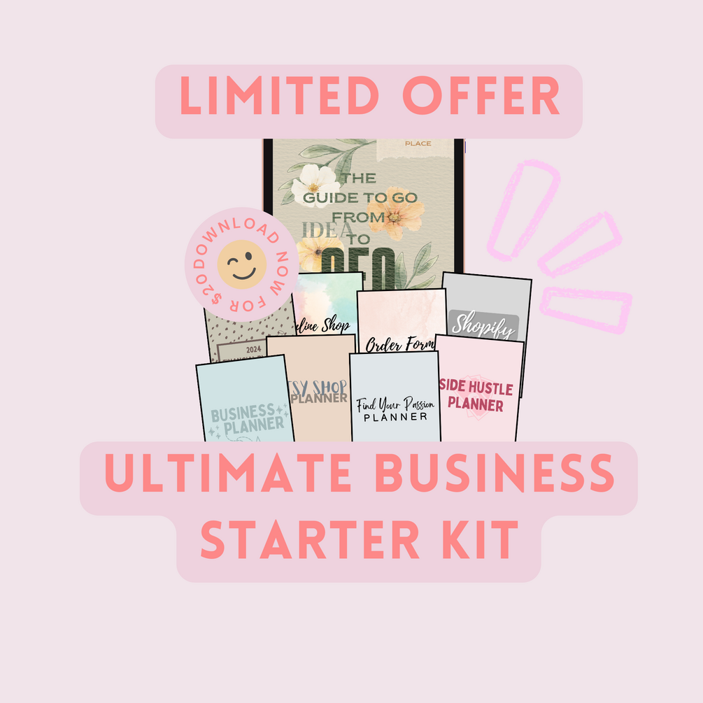 Ultimate Business Starter Kit | From Idea to CEO | Business Planner ...