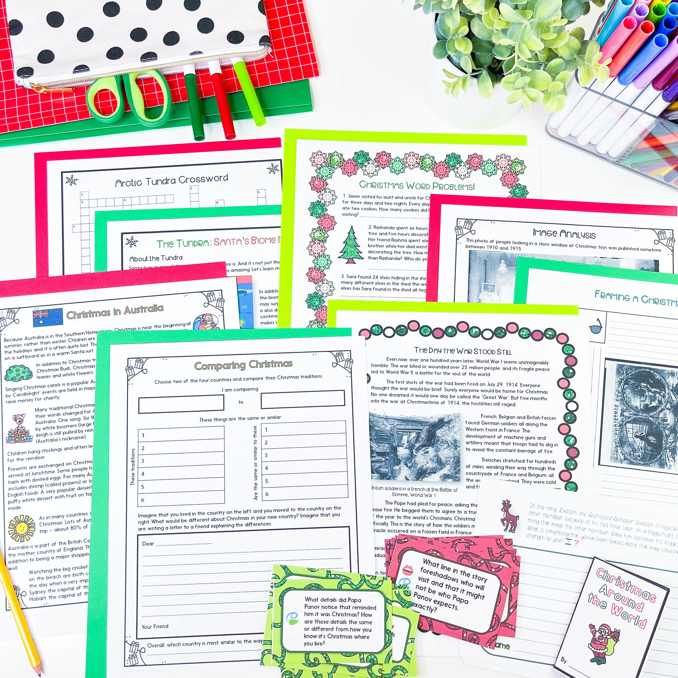 Depth and Complexity Low-Prep Christmas Activity Pack