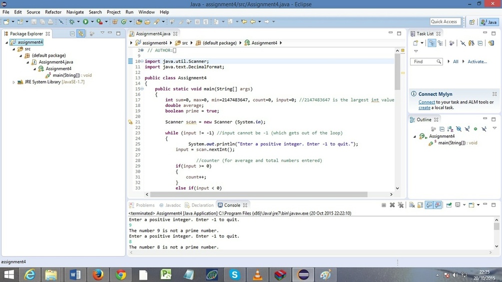 a program called Assignment4