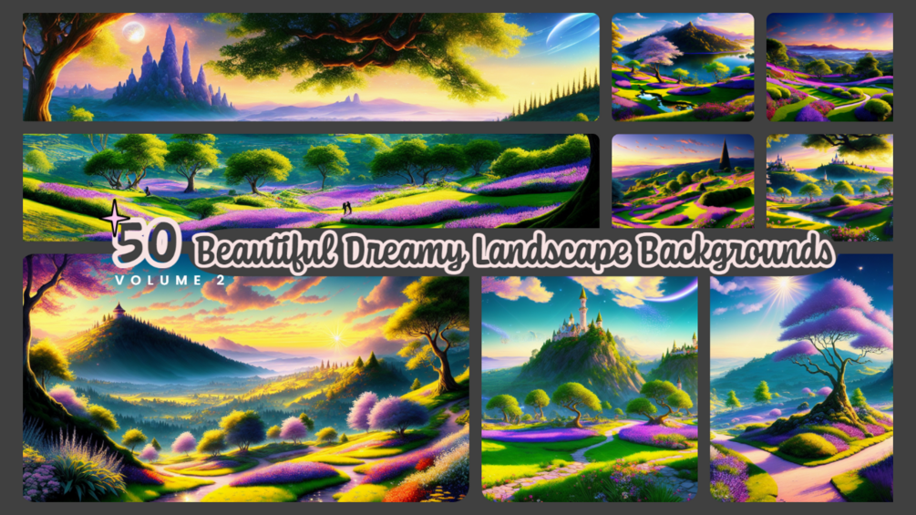 50 Beautiful Dreamy Landscape Backgrounds Vol.2