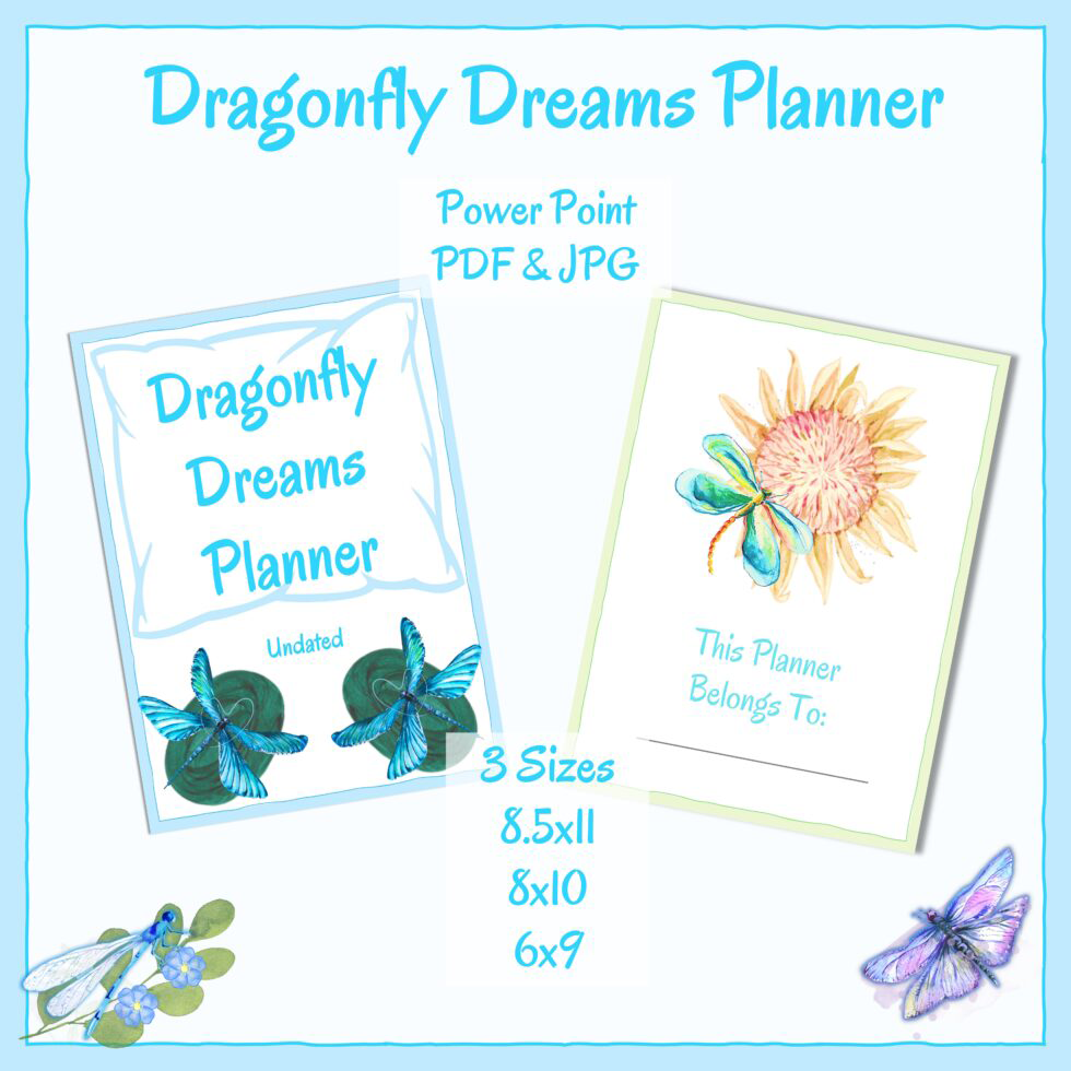 Dragonfly Dreams Undated Planner