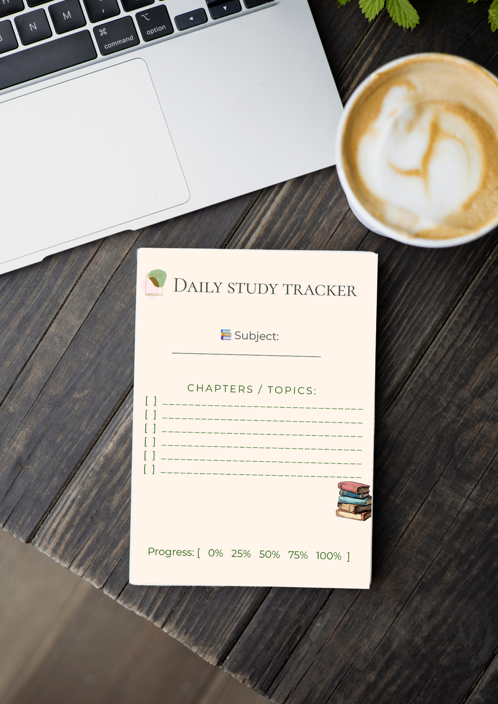 Minimalist Study Journal – Printable PDF | Daily & Weekly Planner