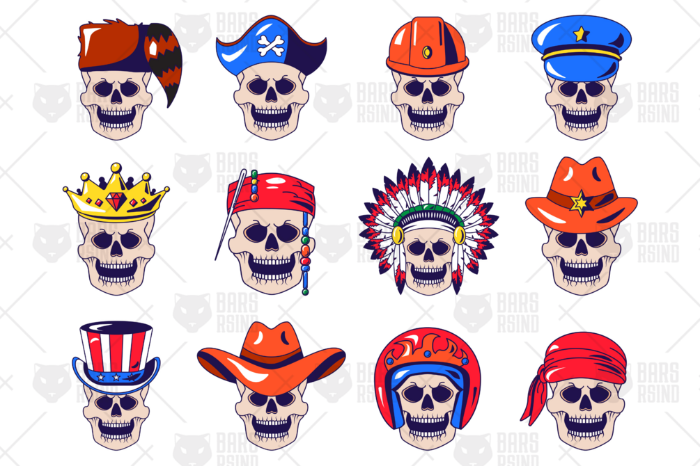 Skull Characters Set