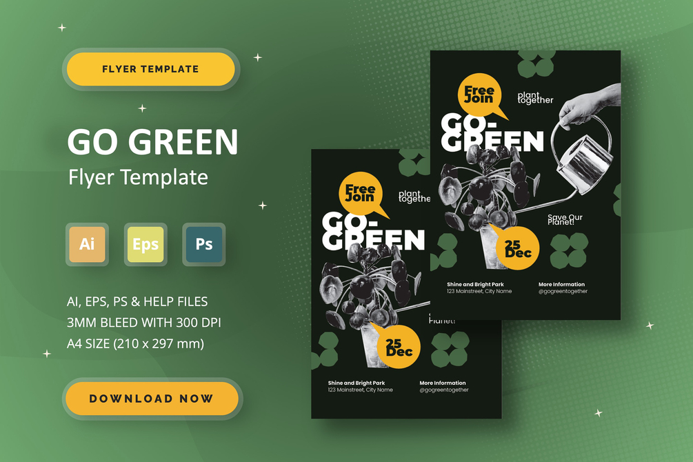 Go Green - Flyer Template