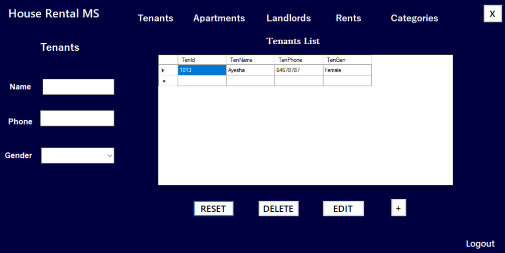 House Rental Management System