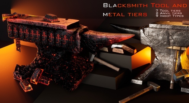 Blacksmith Tool Tiers and Ingots