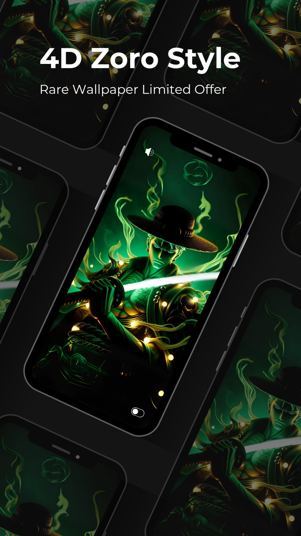 4D Zoro Style Wallpaper