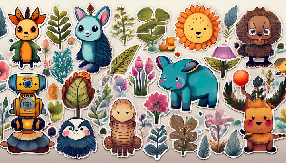 500 animals stickers bundle5