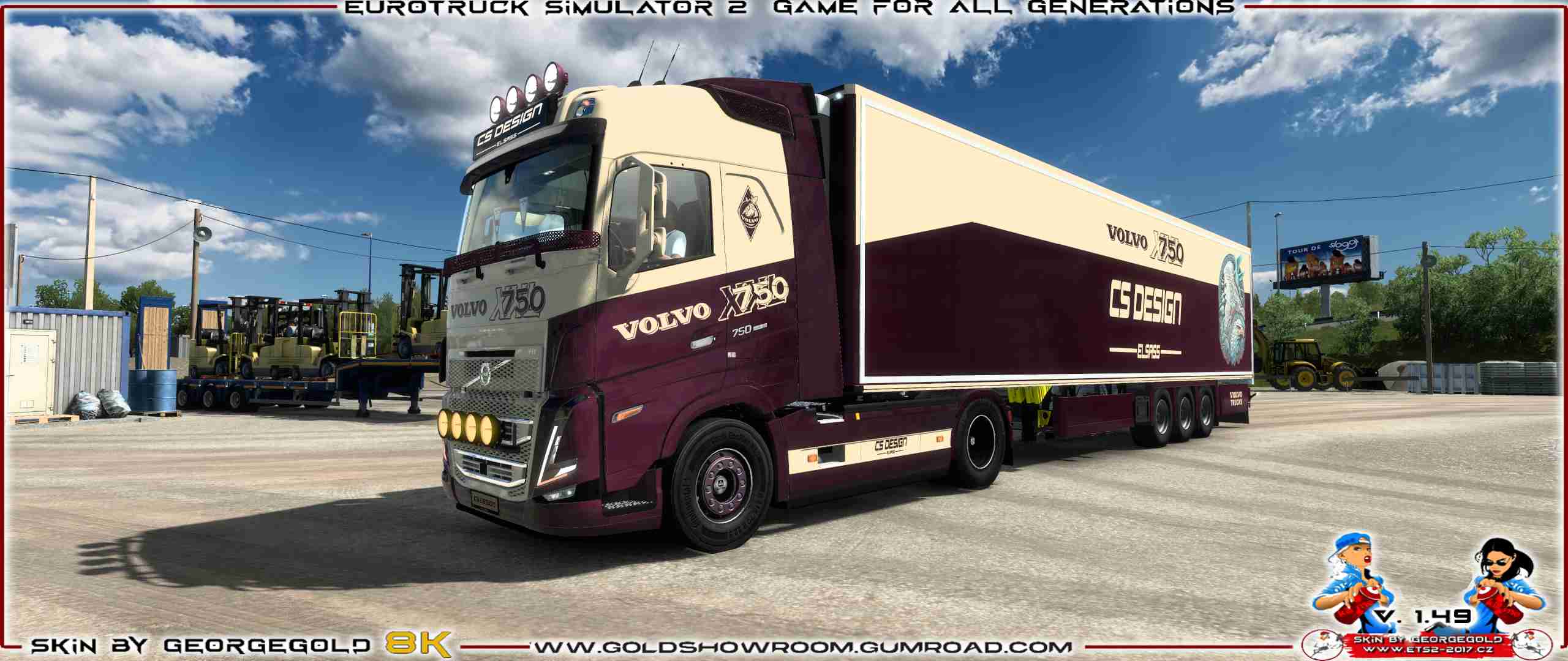 ETS 2 Skin Combo Volvo FH 2022 by Sanax CS DESIGN