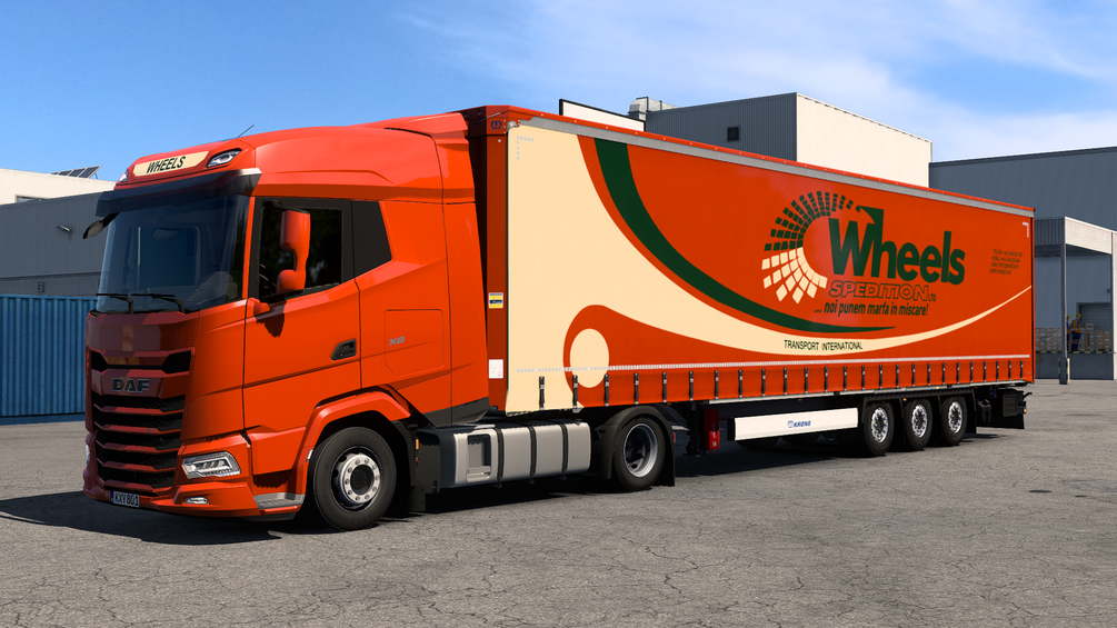 DAF XG ”Wheels Spedition” Skin +Trailers (Krone Megaliner)