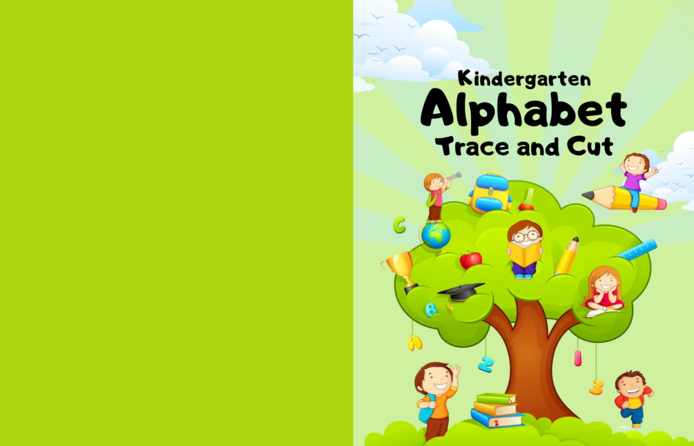 Alphabet Trace & Cut Activity Workbook for Kindergarten