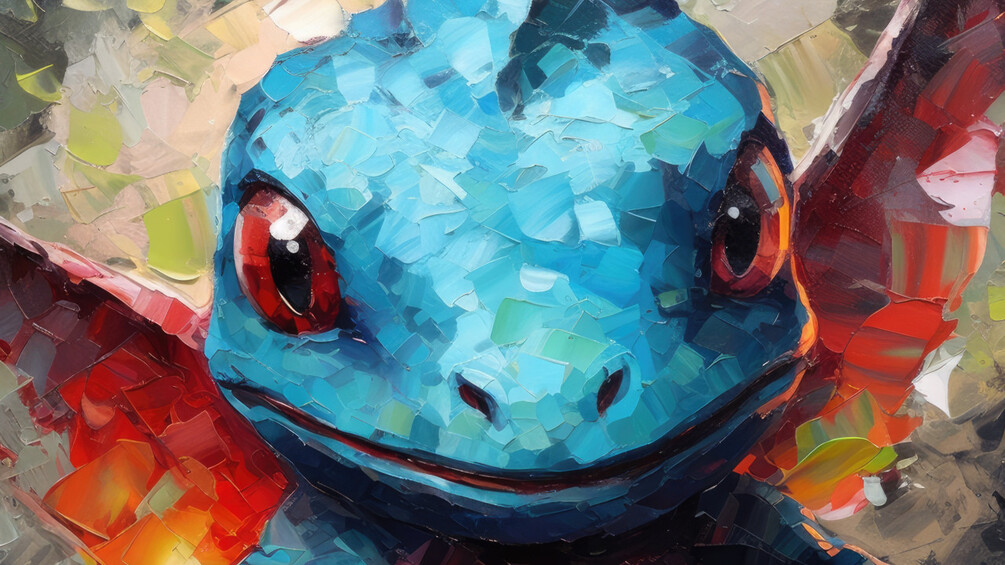 Salamence Pokemon digital painting