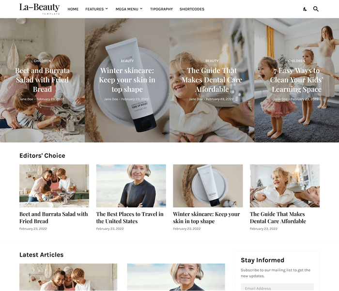 La–Beauty - Blogger Template