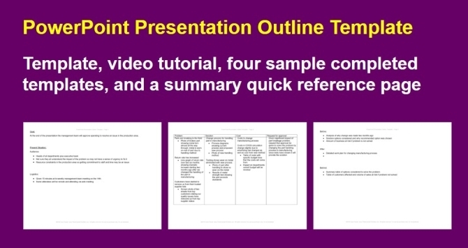 PowerPoint Presentation Outline Template