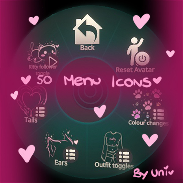 Sparkly Menu Icon Pack ♡