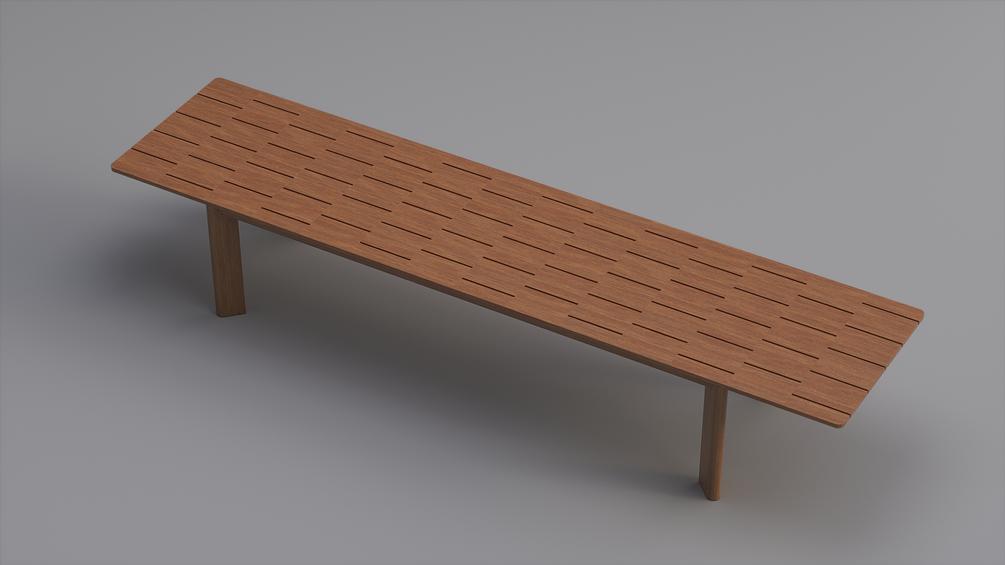 Roda Brick Table by Gordon Guillaumier