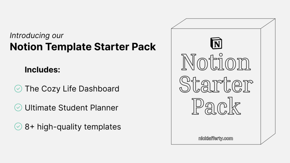 The Notion Template Starter Pack