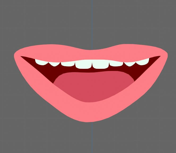 Grease Pencil 2D Mouth Rig - Blender 2.92