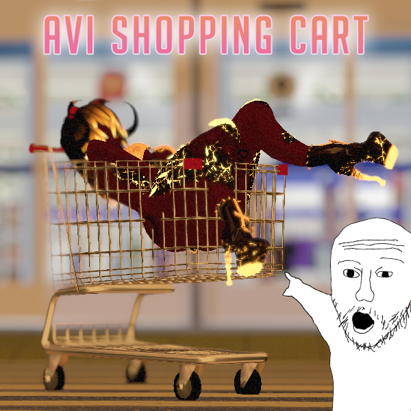[VRC] Shopping Cart Avi! Add your own avi! Optimized! Tutorial included!