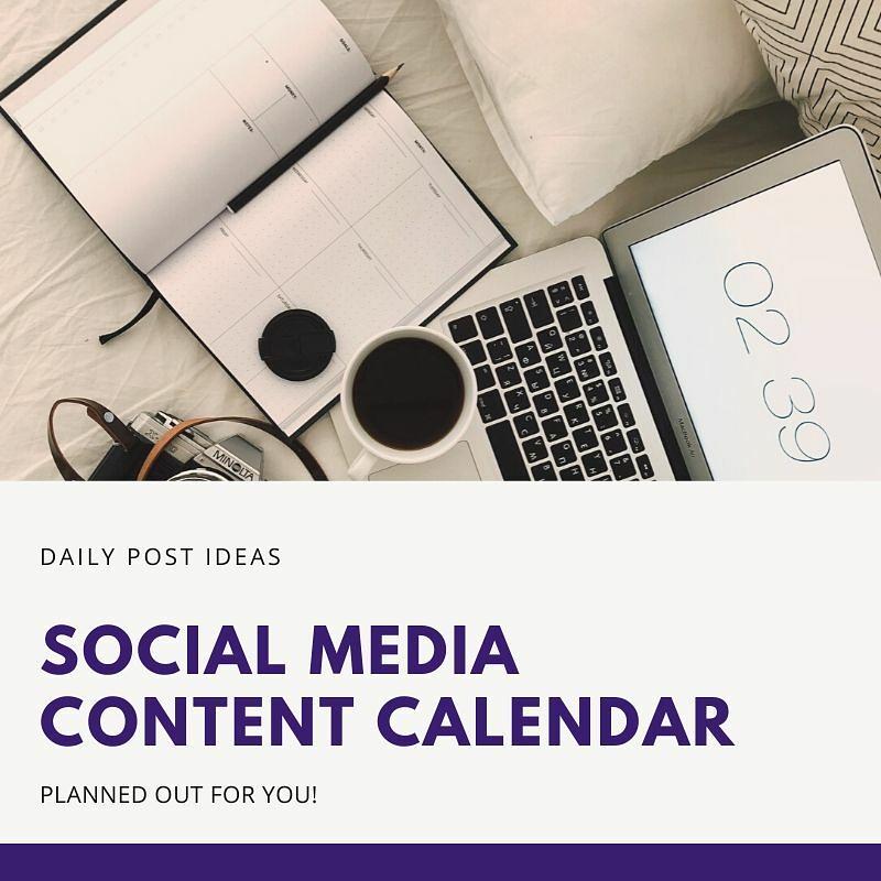 90 Day Content Calendar for Authors