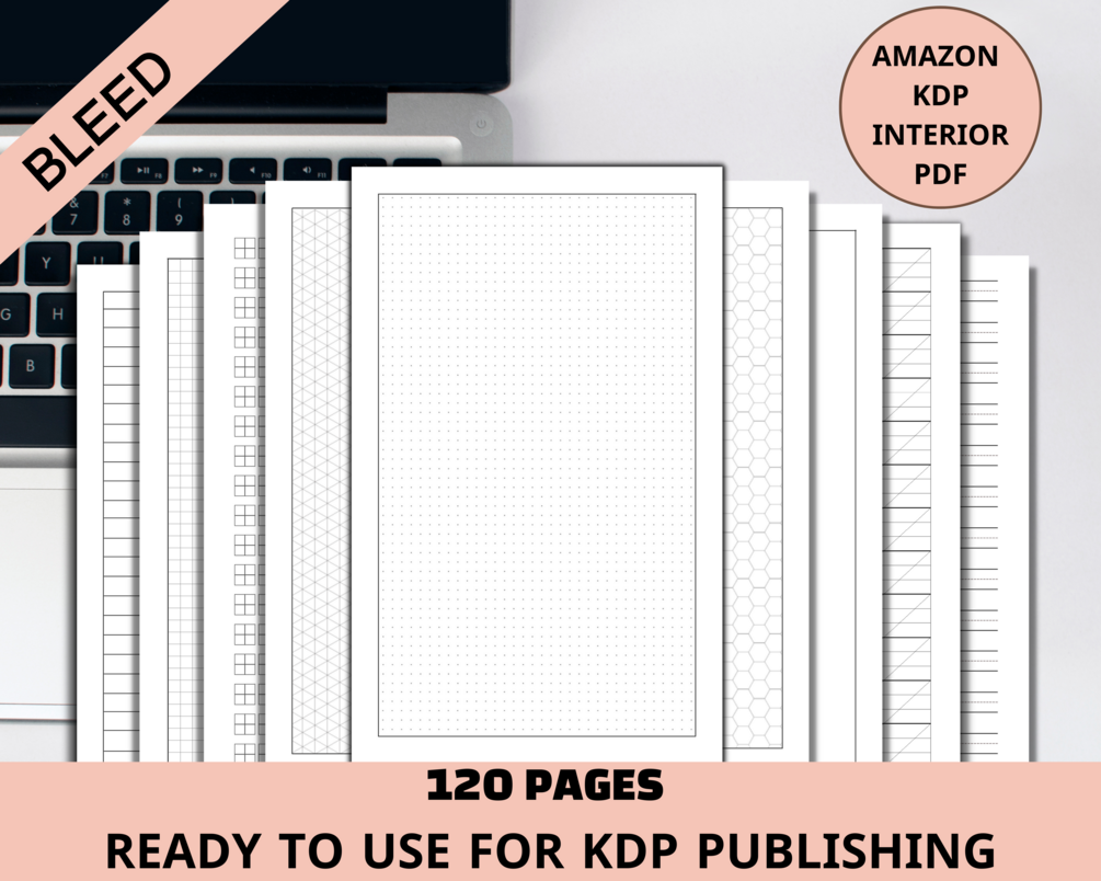 Amazon KDP Starter Bundle With 9 Different Interiors 120 Pages Each ...