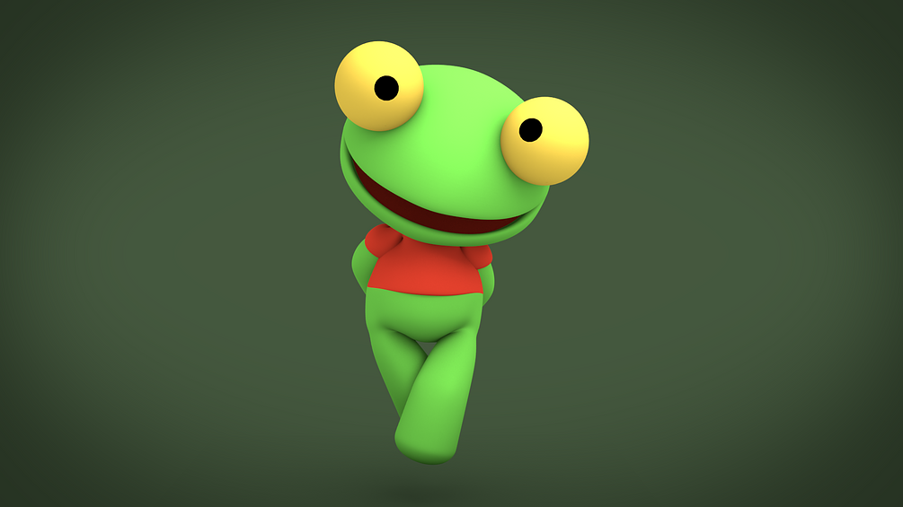 Pepe Frog Rigged Model