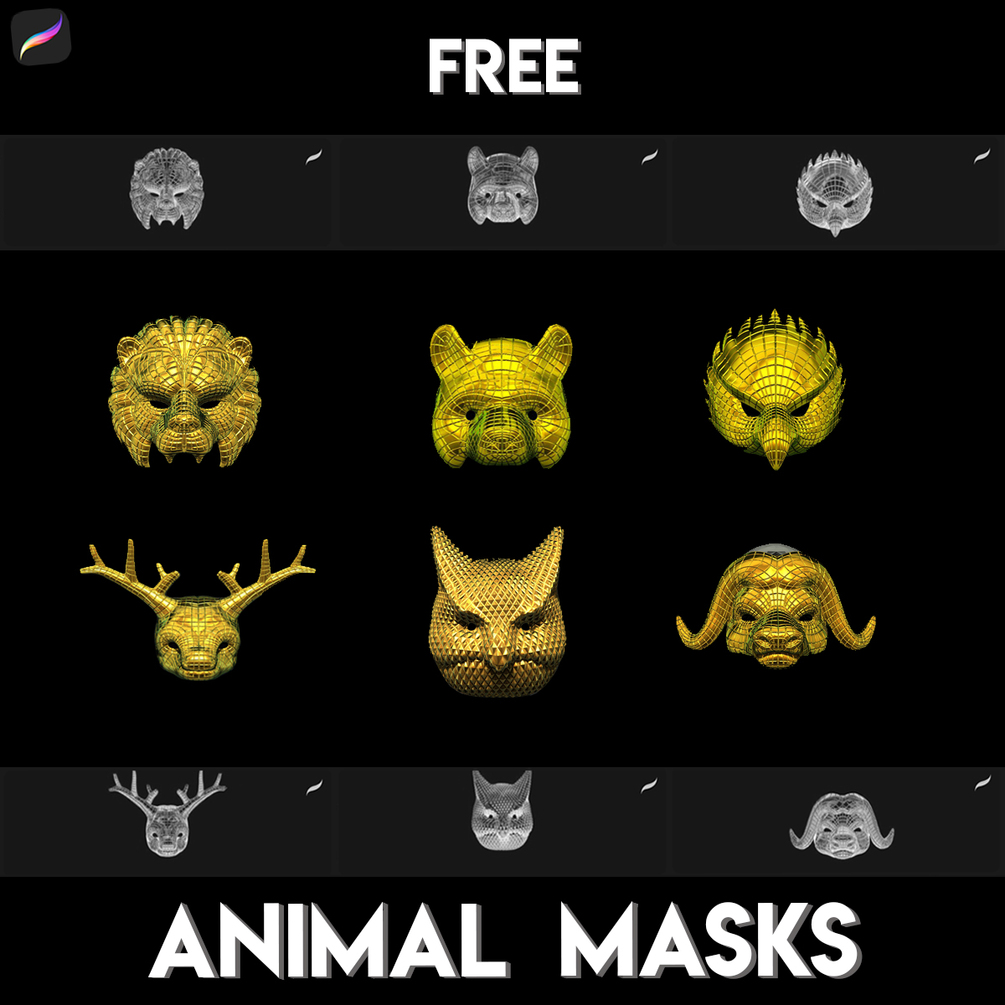 Animal Masks Brushes (Squid Game)🎮🦑