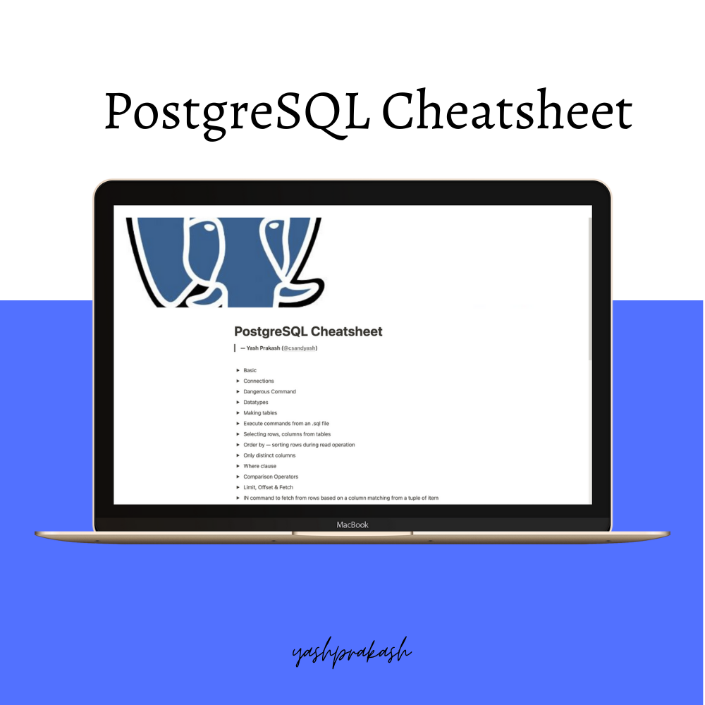 PostgreSQL Cheatsheet
