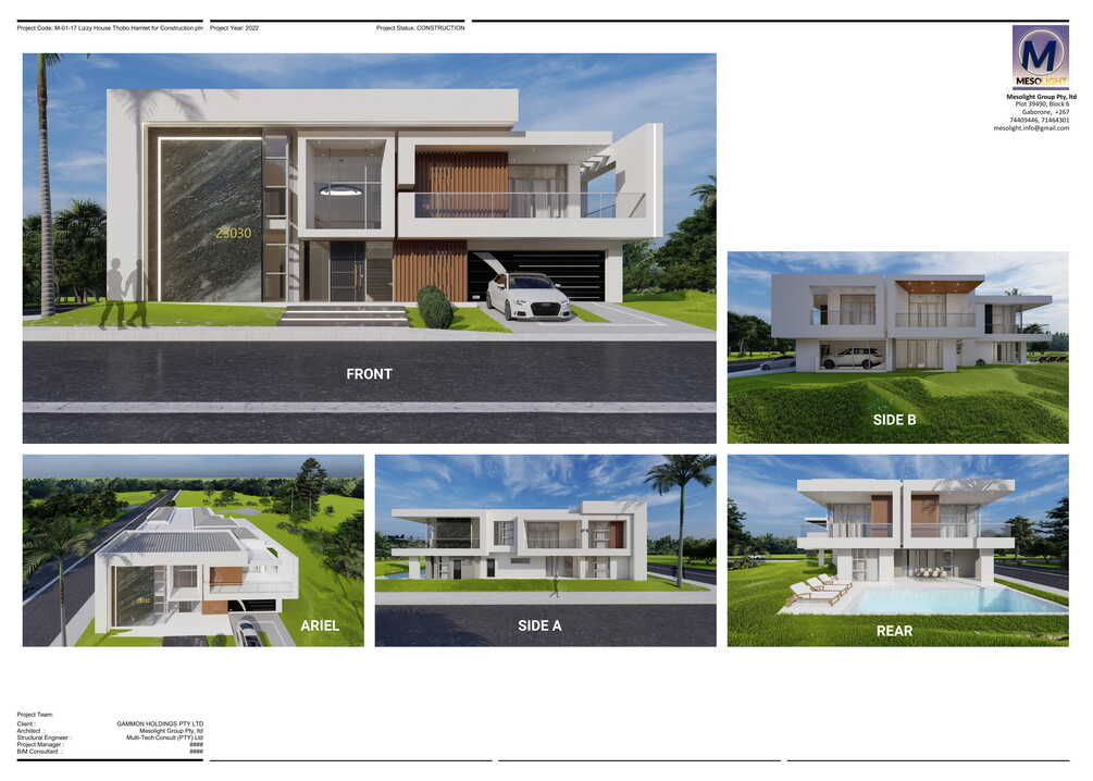 ArchiCAD 20 X 23m Contemporary House Project File