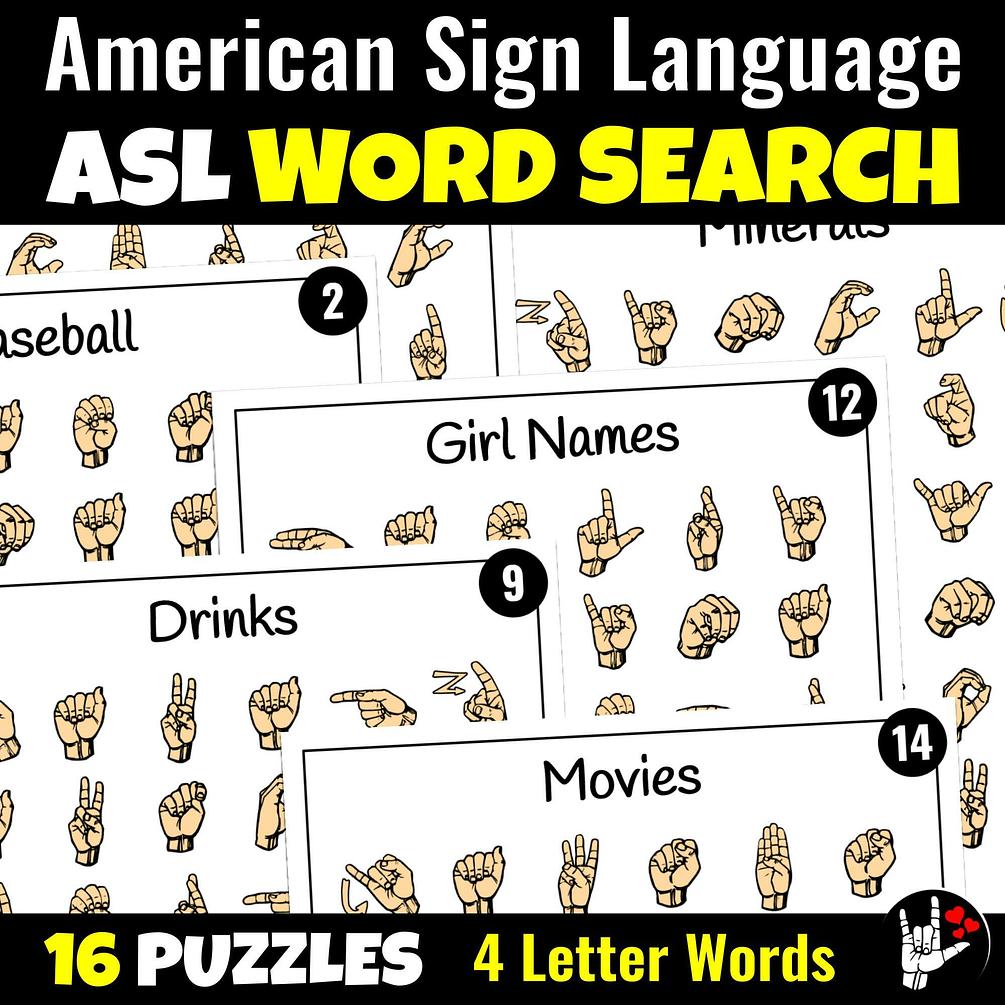 ASL Word Search #1