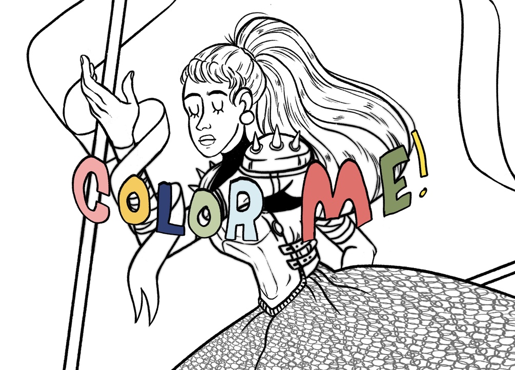 Warrior Princess Coloring Page