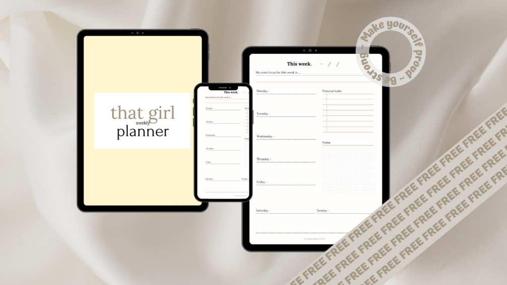 Free Undated Weekly Planner Printable