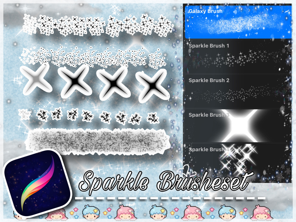 Sparkle Brushset (Procreate) by Koda!