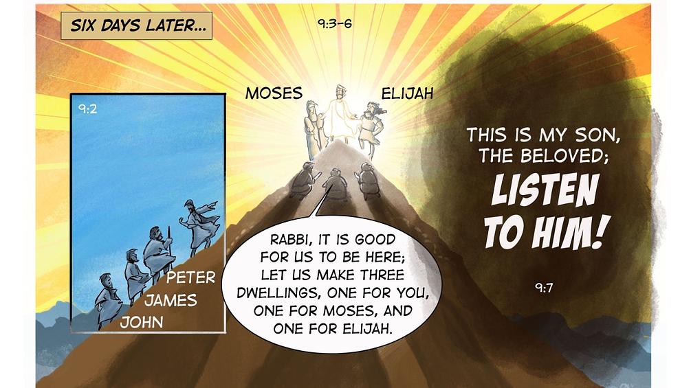 A Cartoonist's Guide to Mark 8:27-9:8