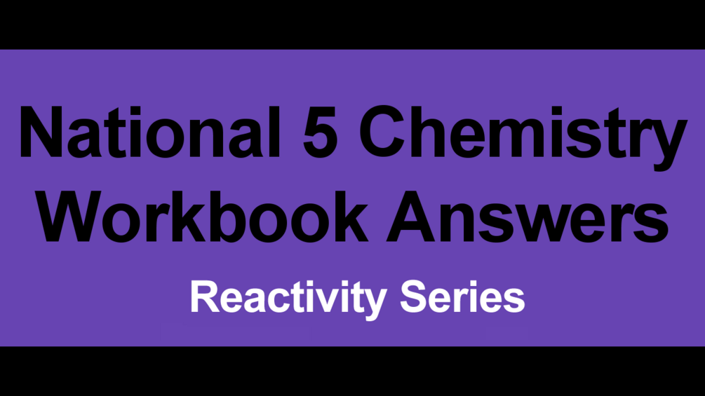 Detailed Answers for Revision Questions for National 5 Chemistry - Ch ...