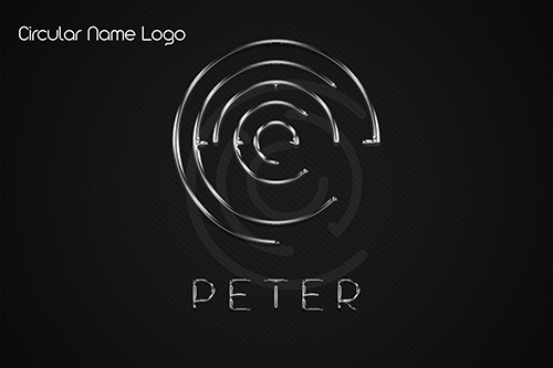 PETER - Circular Name Logo