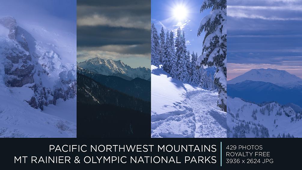 PACIFIC NORTHWEST SNOWY MOUNTAINS | PHOTOPACK