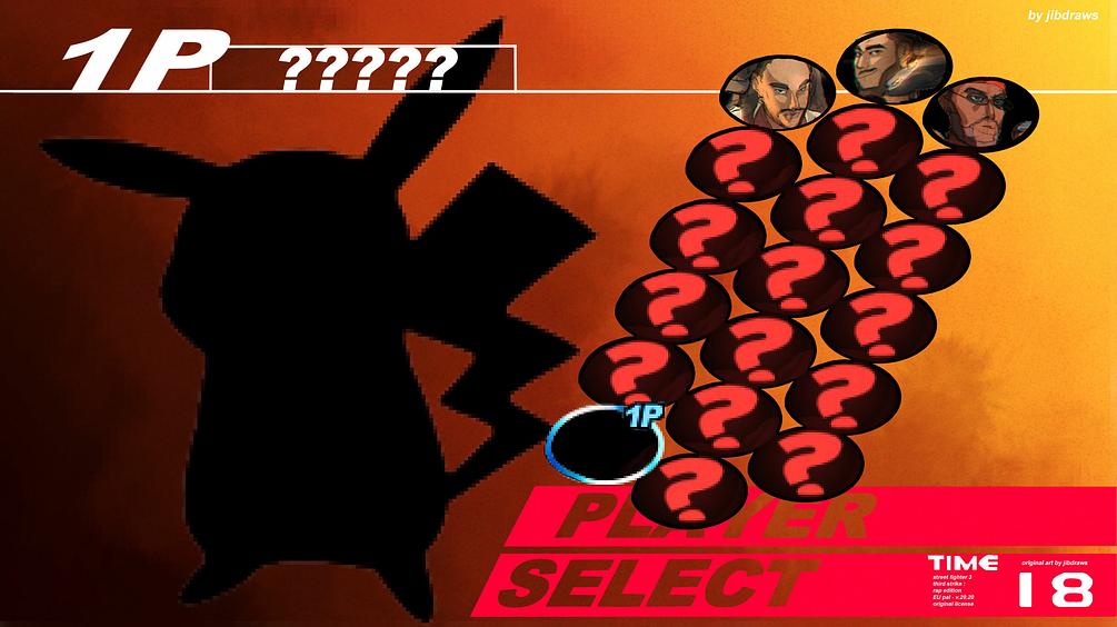 SF3 Character Select Customizable Template