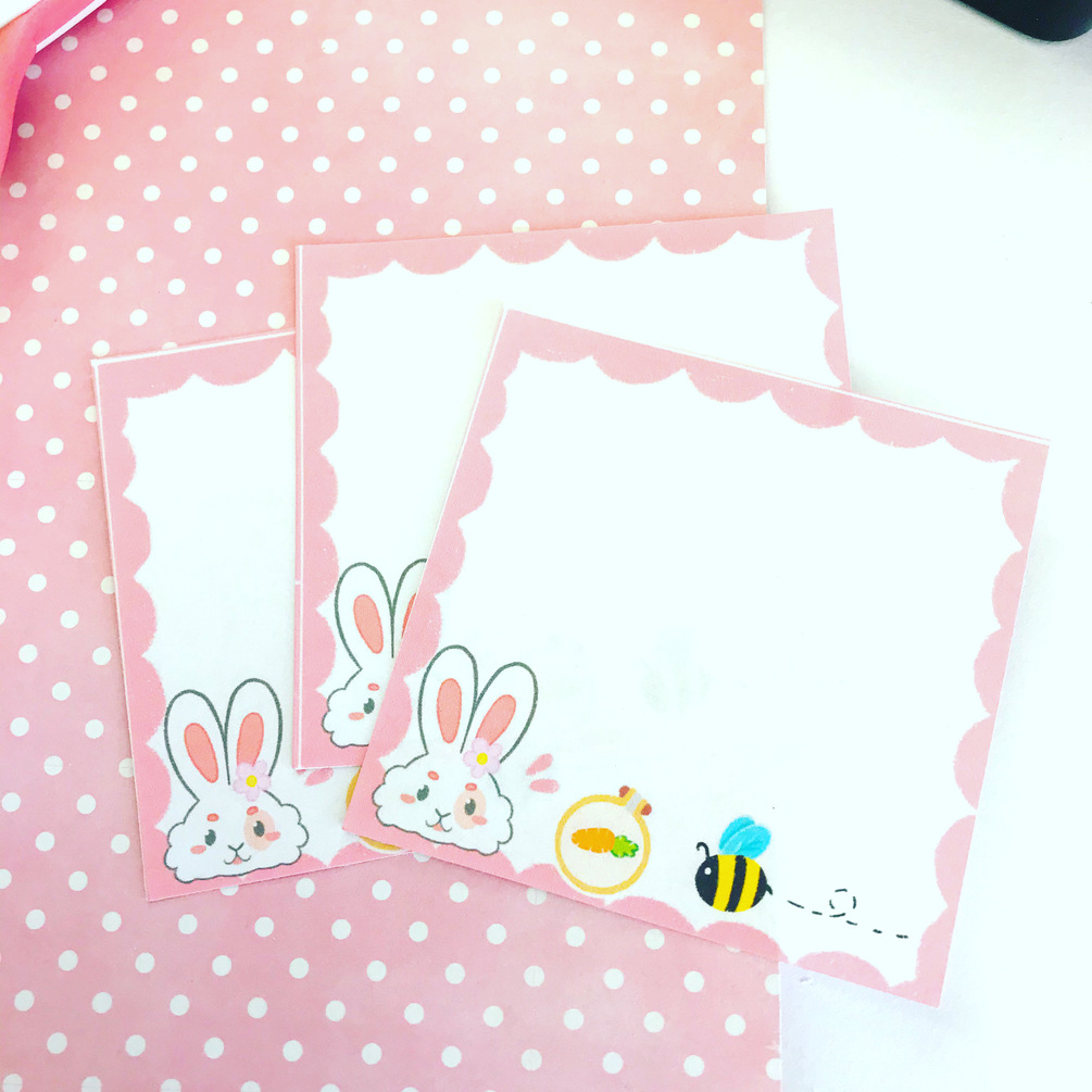 Bunny Rosita stationery memo pads