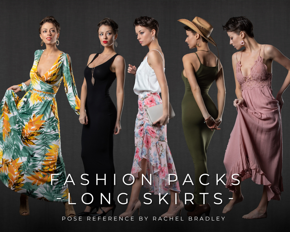 Fashion Packs |Long Skirts| - Pose Reference for Artists