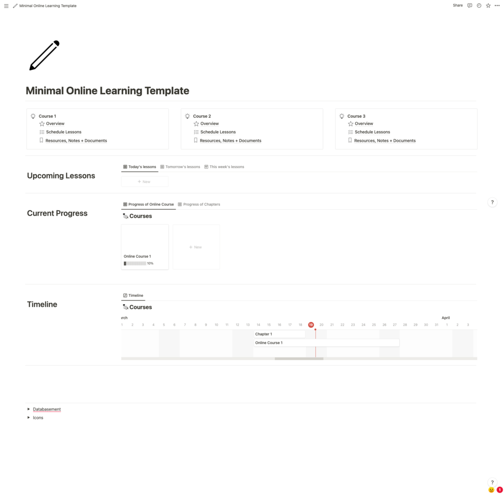 Minimal Online Learning Template