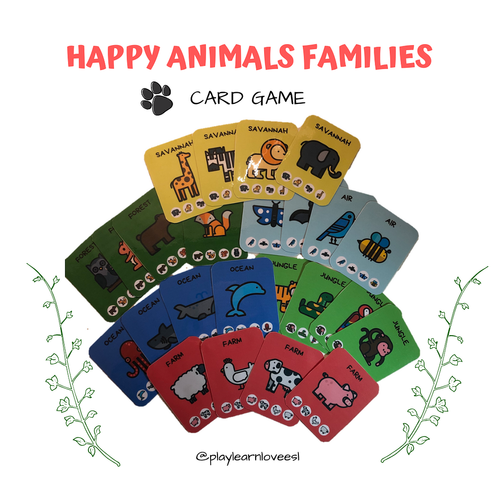 Happy Animals Families card game