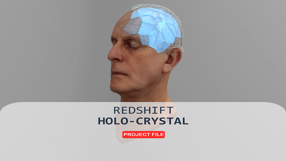 Procedural Holo-crystal effect (redshift-c4d)