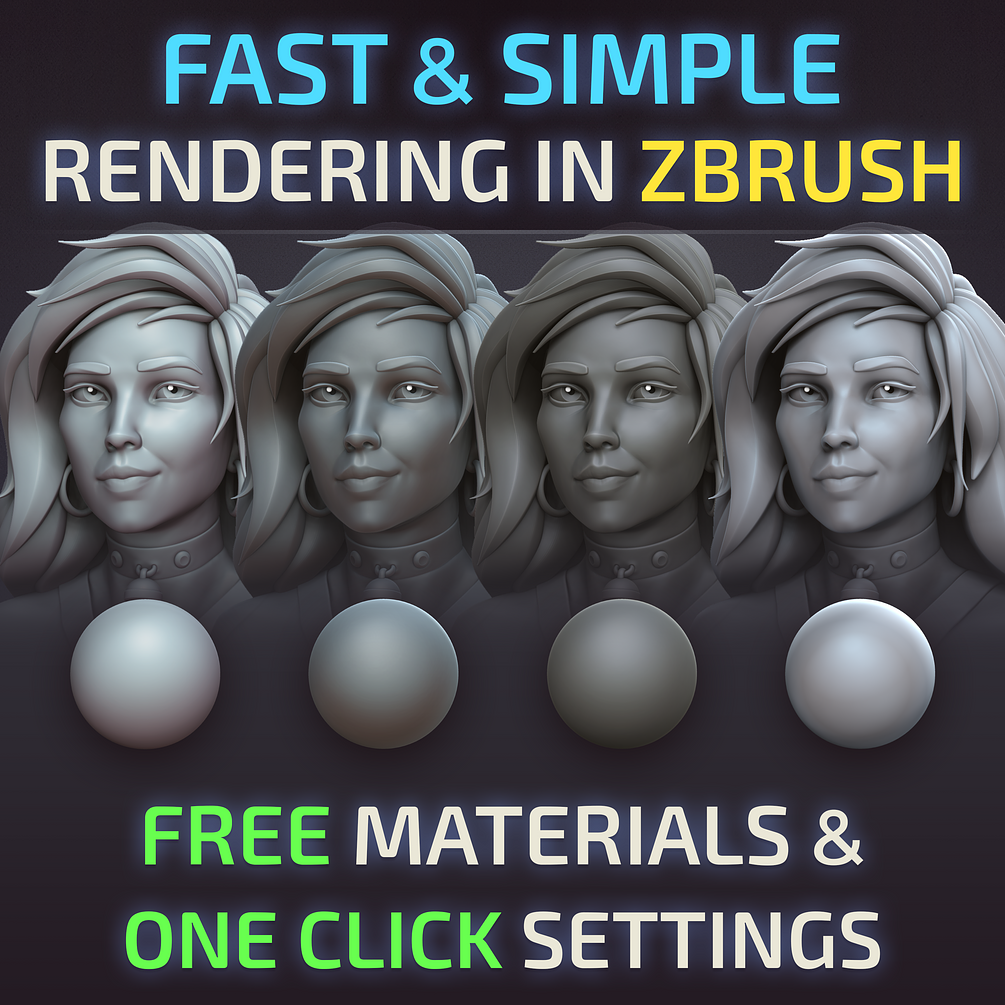 Zbrush render preset by TrueMakaR