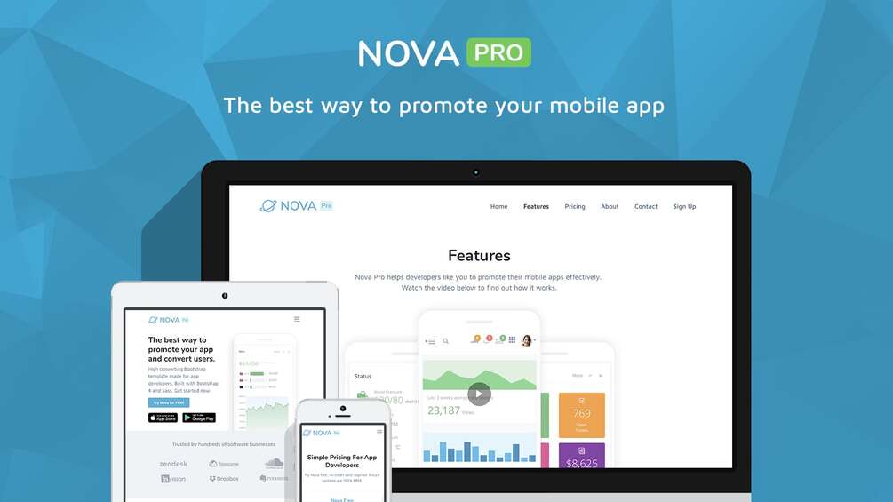 Nova Pro - Bootstrap 5 Theme for Mobile Apps